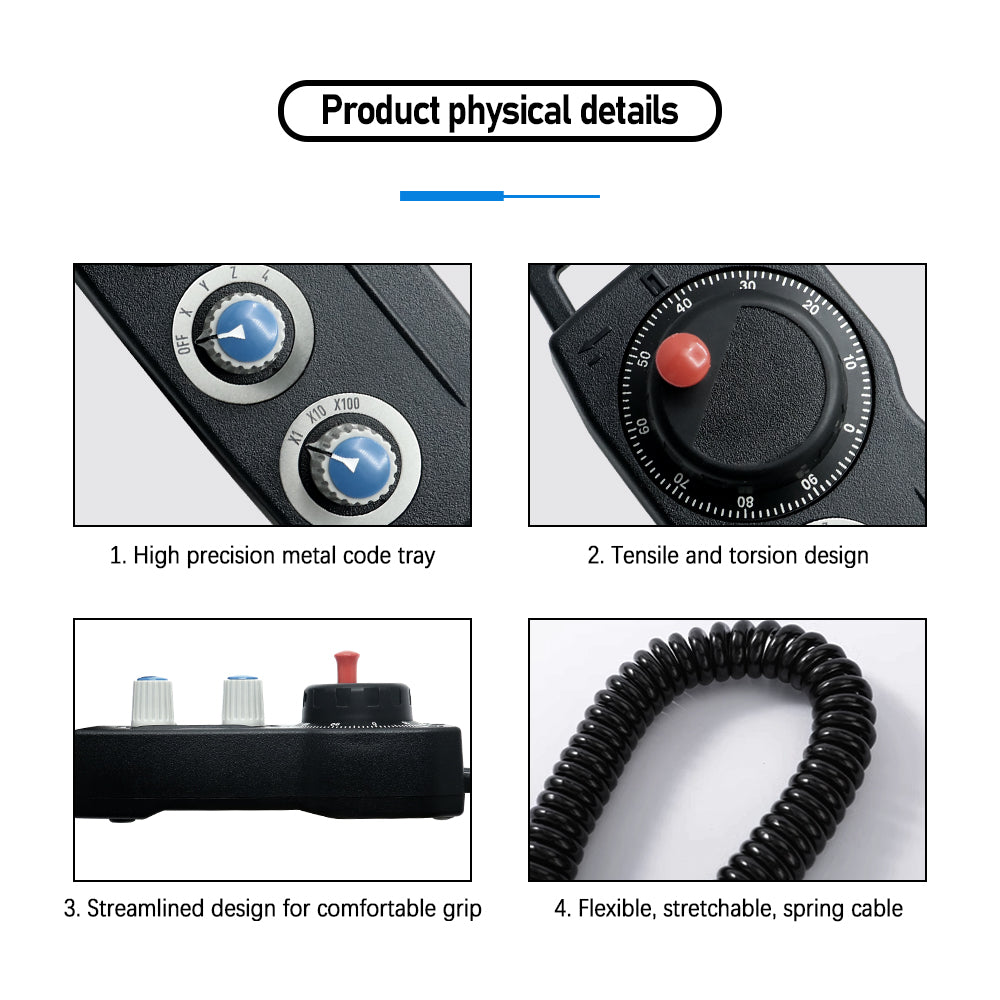 HLTNC New Pulse Generator CNC Handwheel 100 pulse 5-24V 4-axis 6-axis