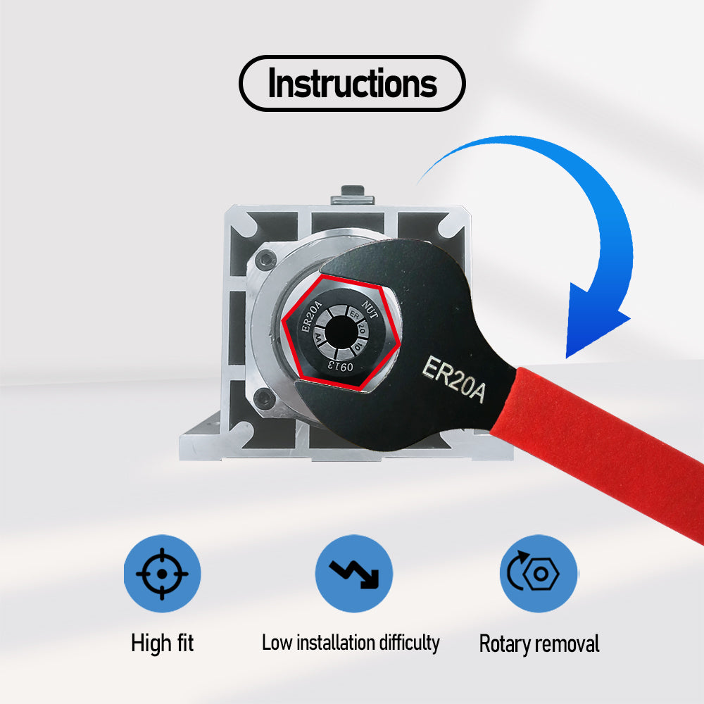 ER11/16/20 Spring Collet Specific ER Universal Wrench A-Type ER11 ER16 ...
