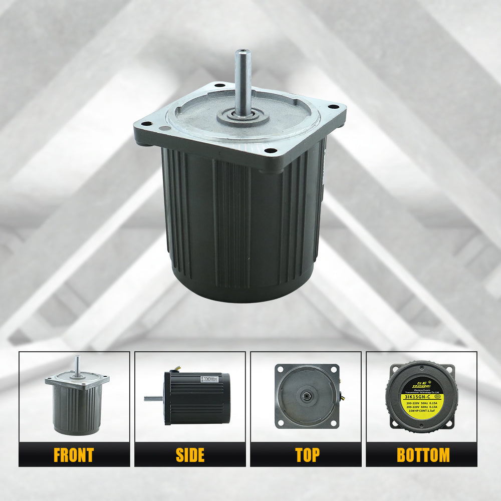 HLTNC 25W Micro AC Motor 110v 220v Single Phase Asynchronous Motor Gea